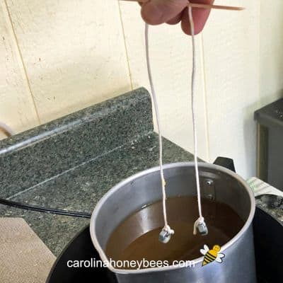How to Make Dipped Beeswax Candles - Carolina Honeybees
