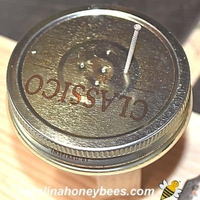 How to Make a Mason Jar Bee Feeder- Carolina Honeybees