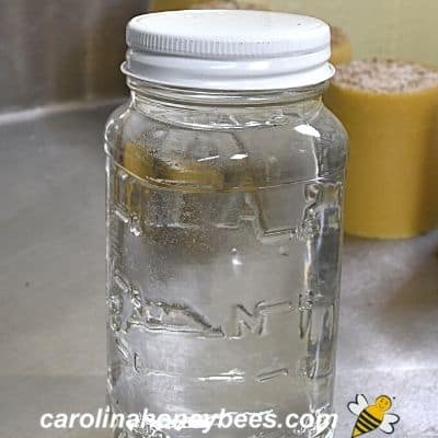 How to Make a Mason Jar Bee Feeder - Carolina Honeybees