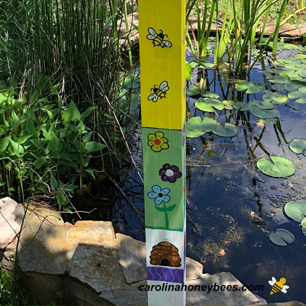 How to Make a Bee Garden Art Pole- Carolina Honeybees