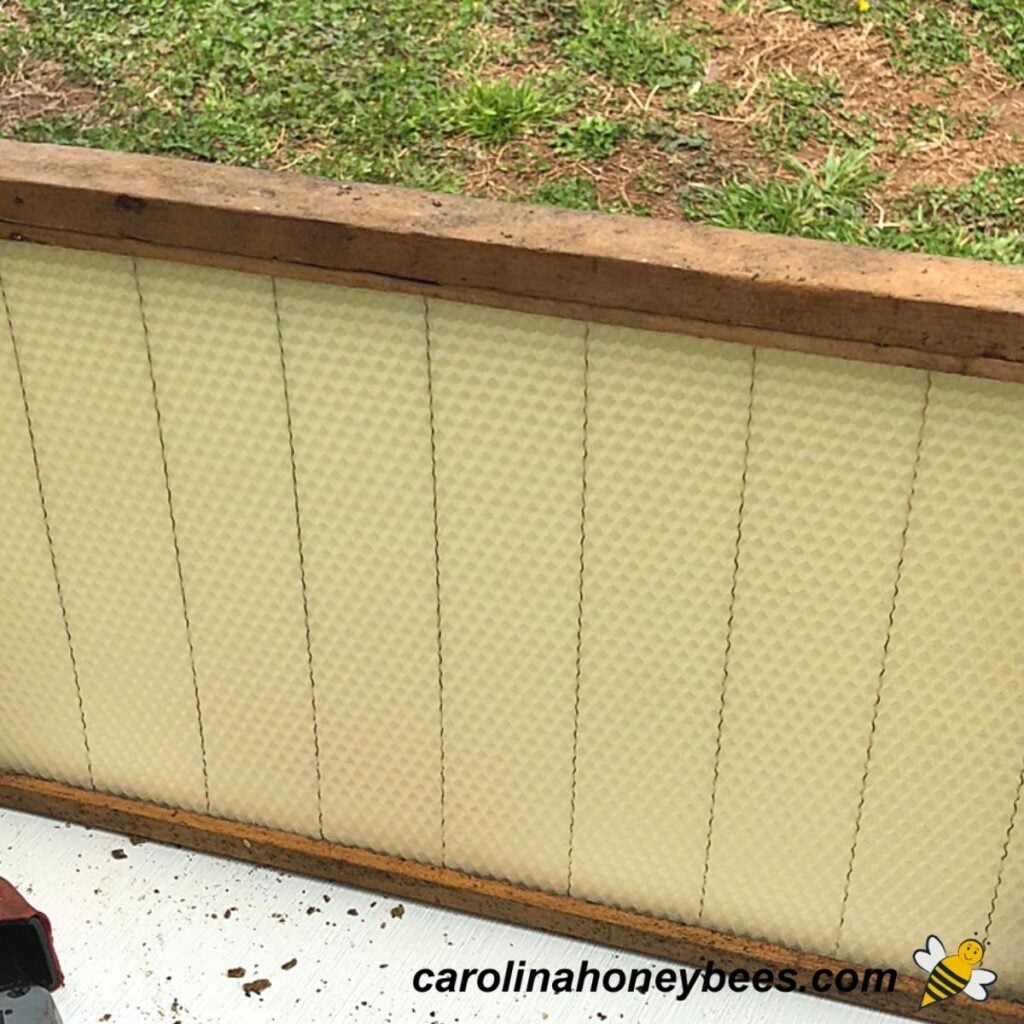 How to Install Beeswax Foundation in Frames- Carolina Honeybees