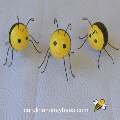 DIY Golf Ball Craft Bees - Carolina Honeybees