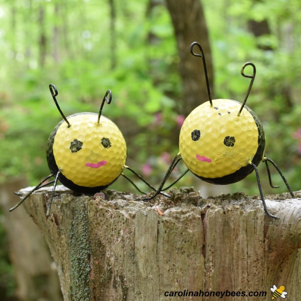 DIY Golf Ball Craft Bees - Carolina Honeybees