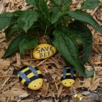 How to Make Bee Painted Rocks - Carolina Honeybees