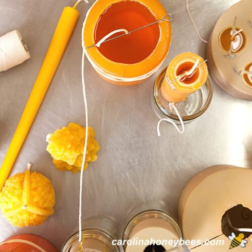 How to Make Beeswax Candles - Carolina Honeybees
