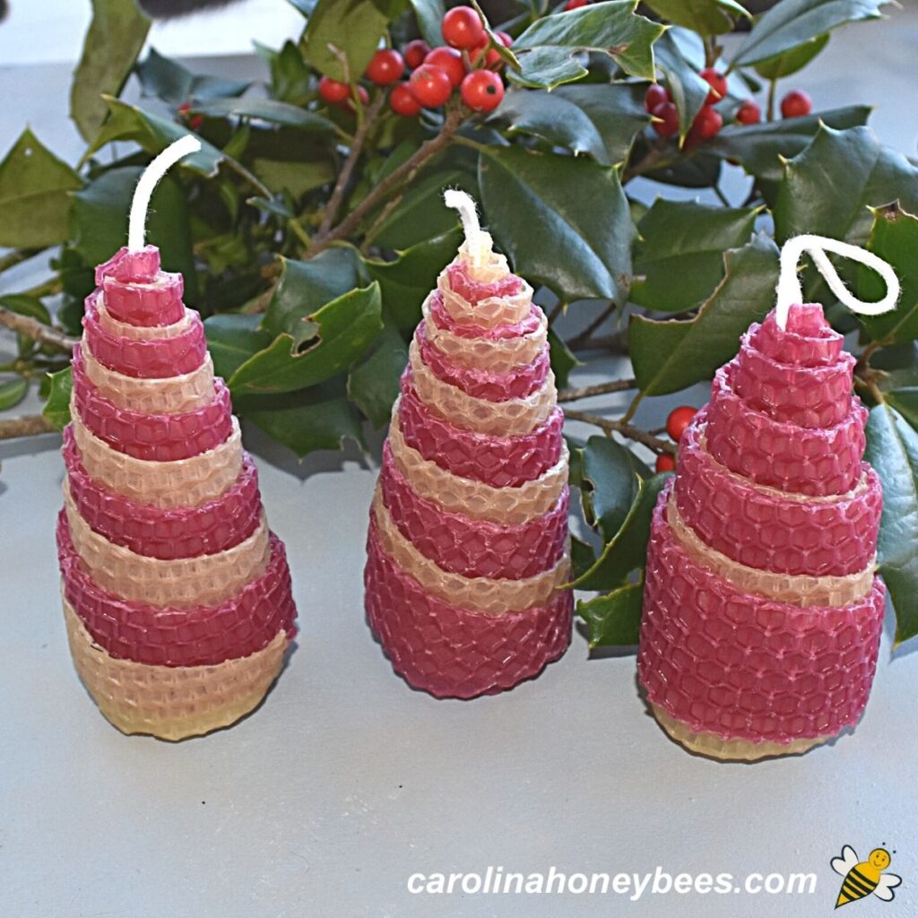 DIY Christmas Tree Candles – Easy Holiday Craft - Carolina Honeybees