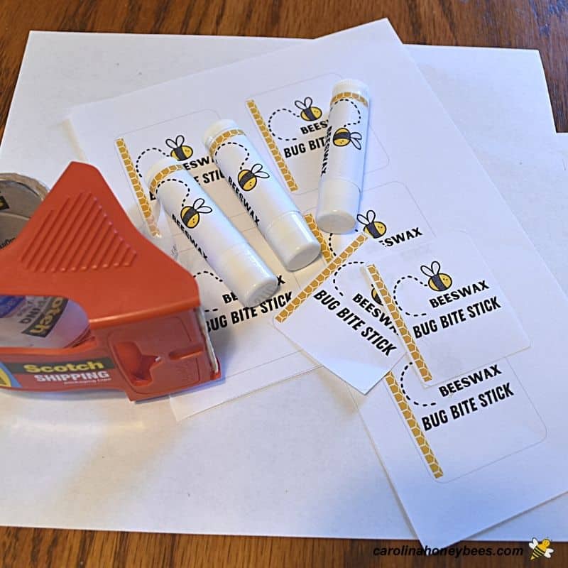 Homemade Bug Bite Relief Sticks- Carolina Honeybees