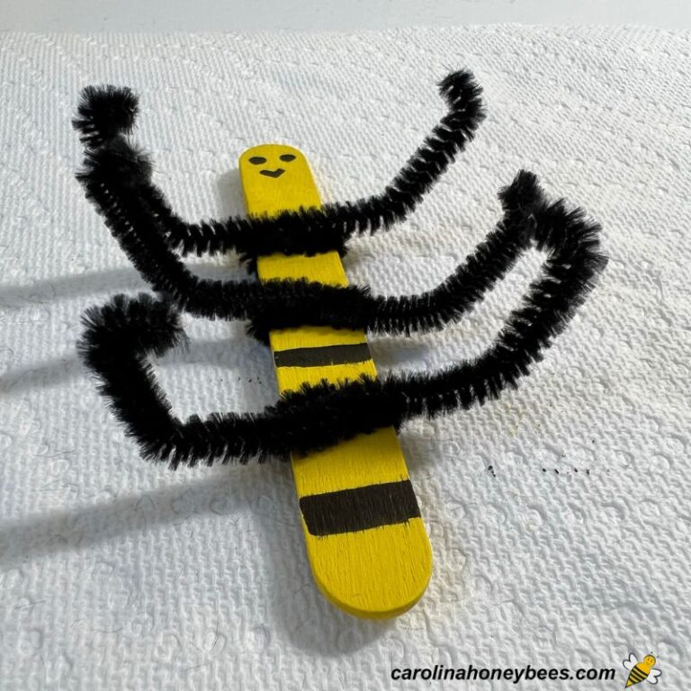 How to Make a Bee with Pipe Cleaners - Carolina Honeybees