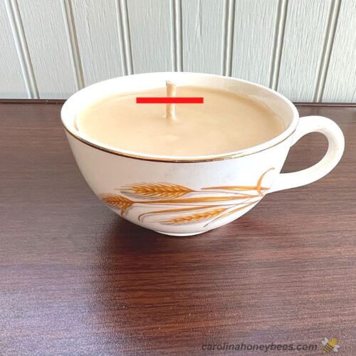 How to Make Tea Cup Candles - Carolina Honeybees