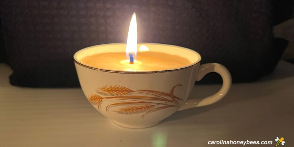 How to Make Tea Cup Candles - Carolina Honeybees