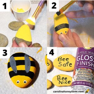 Bee Rock Painting: Easy Fun Ideas - Carolina Honeybees