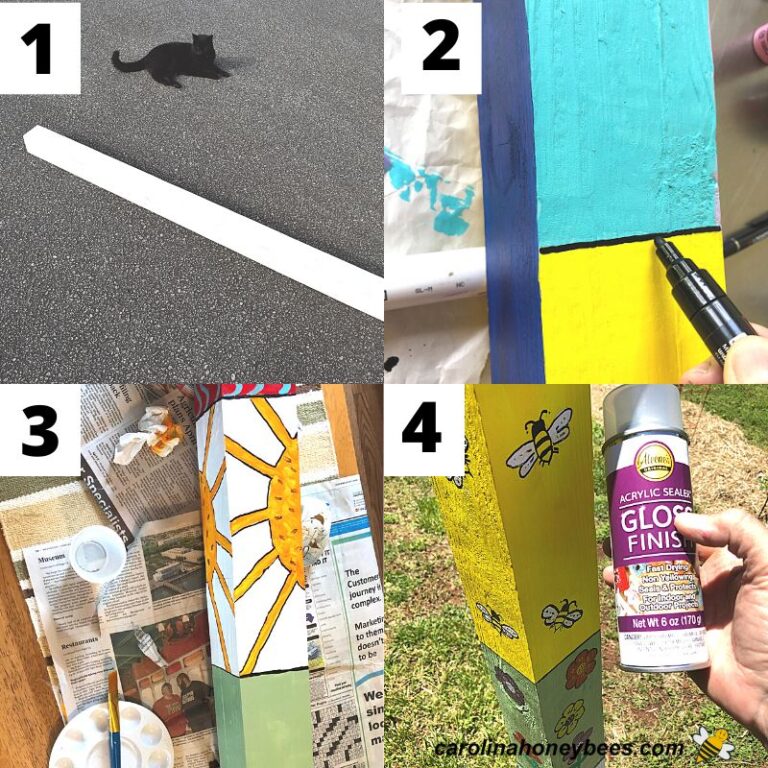How to Make a Bee Garden Art Pole- Carolina Honeybees