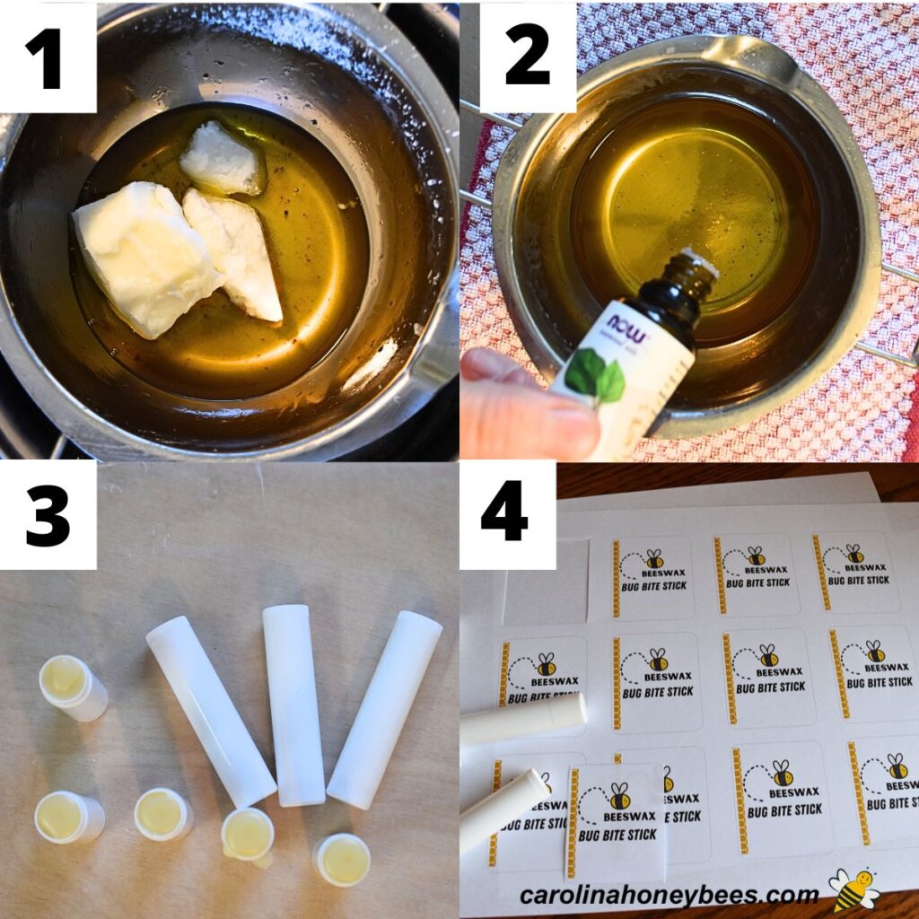 Homemade Bug Bite Relief Sticks- Carolina Honeybees