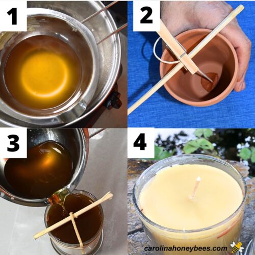 How to Make Beeswax Candles- Carolina Honeybees