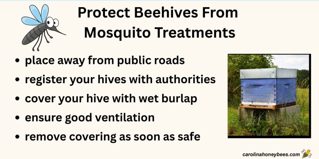 How to Protect Beehives from Mosquito Spraying- Carolina Honeybees